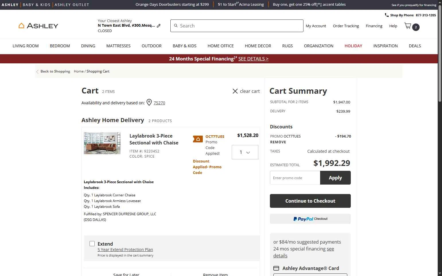 Ashley Promo Codes - $50 Off (2 Verified) Nov 2025