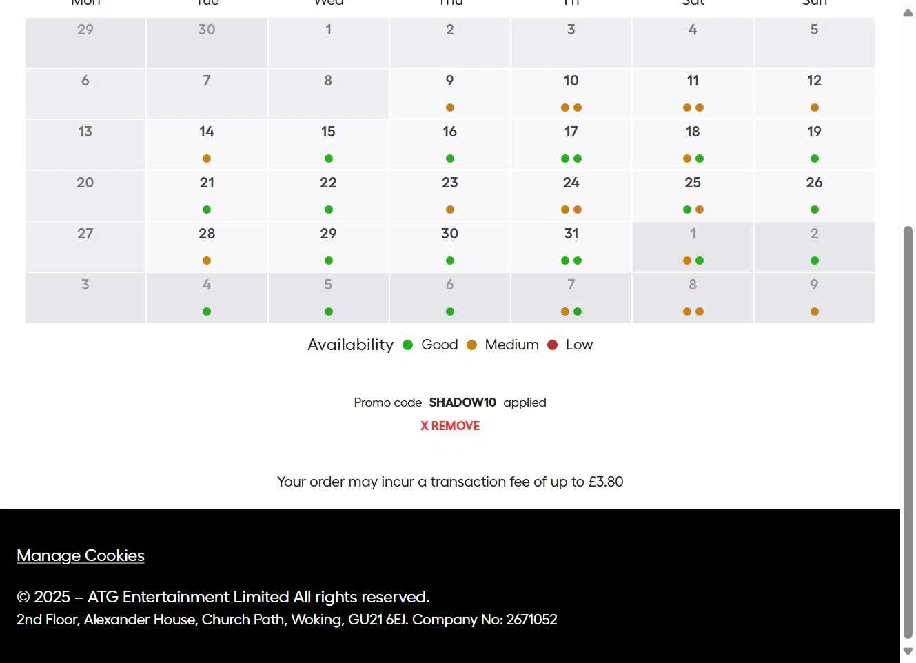 ATG Tickets Promo Codes - 10% Off (3 Verified) Nov 2025