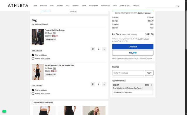 Athleta Promo Codes (7 Verified) - 15% Off Sitewide Aug 2025