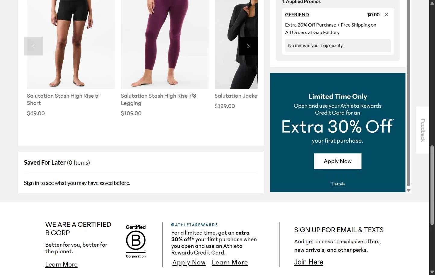 Athleta Promo Codes (11 Verified) - 20% Off w/Code Oct 2025