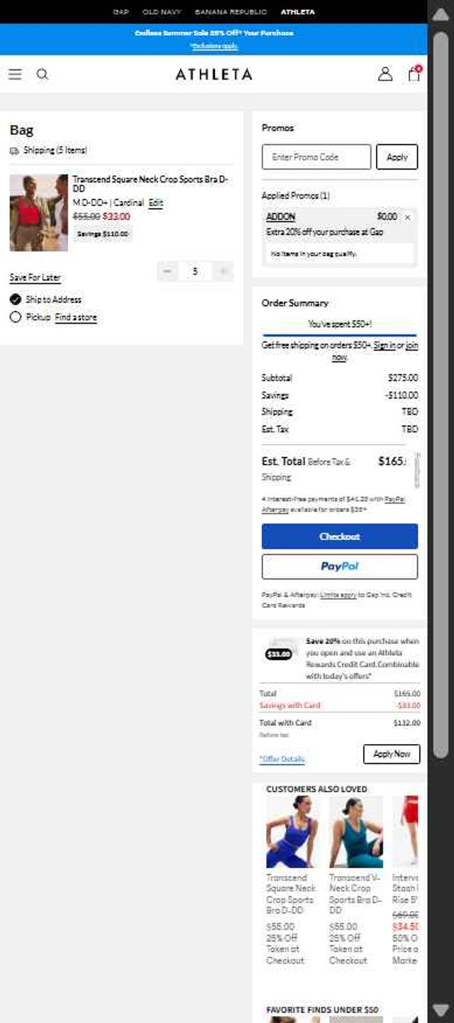 Athleta Promo Codes (5 Verified) - 30% Off w/Code Aug 2025