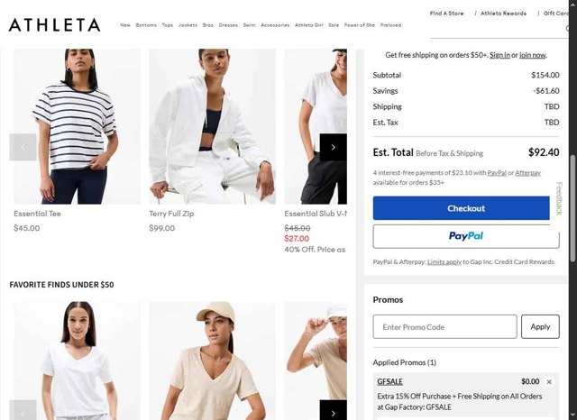 Athleta Promo Codes (9 Verified) - 20% Off Sitewide Jul 2025