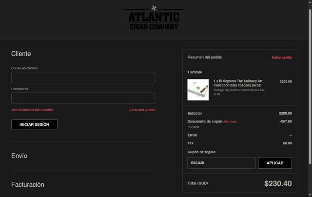 Atlantic Cigar Promo Codes - 20% Off Coupons Oct 2025