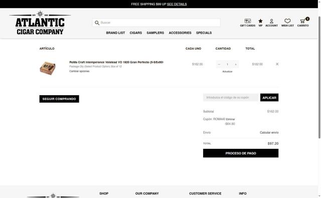 Atlantic Cigar Promo Codes - 20% Off Coupons Oct 2025