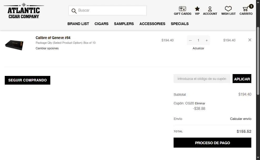 Atlantic Cigar Promo Codes - 20% Off Coupons Jan 2026