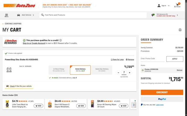 AutoZone Promo Codes (3 Verified) - 20% Off w/Code Jul 2025