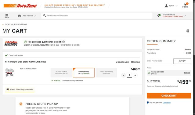 AutoZone Promo Codes (4 Verified) - 20% Off w/Code Jul 2025