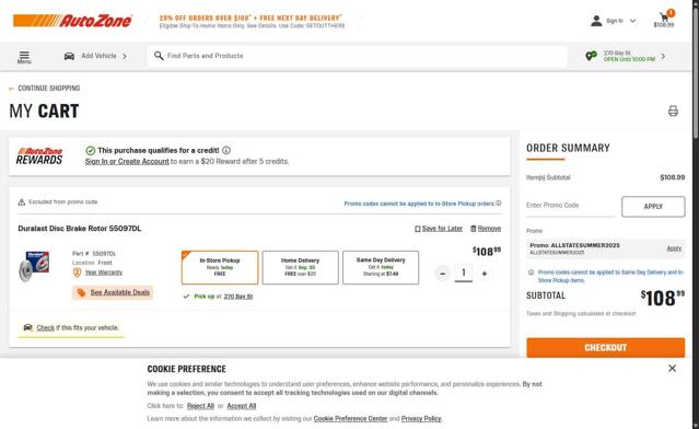 AutoZone Promo Codes (3 Verified) - 20% Off w/Code Oct 2025