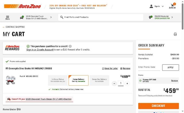 AutoZone Promo Codes (4 Verified) - 20% Off w/Code Jul 2025