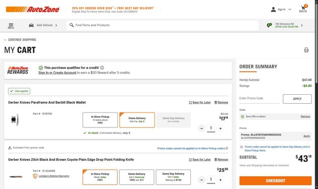 AutoZone Promo Codes (3 Verified) - 20% Off w/Code Jul 2025