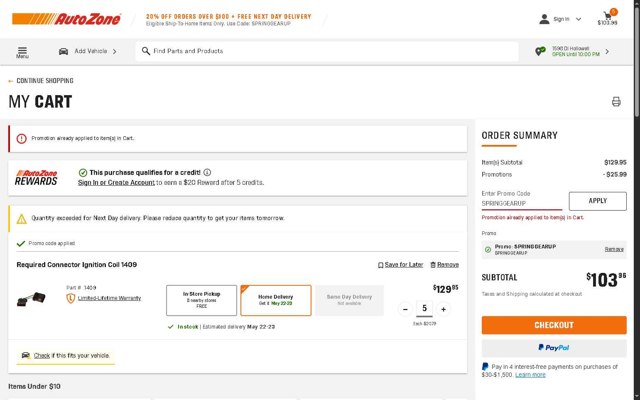 AutoZone Promo Codes (3 Verified) - 20% Off w/Code Jun 2025