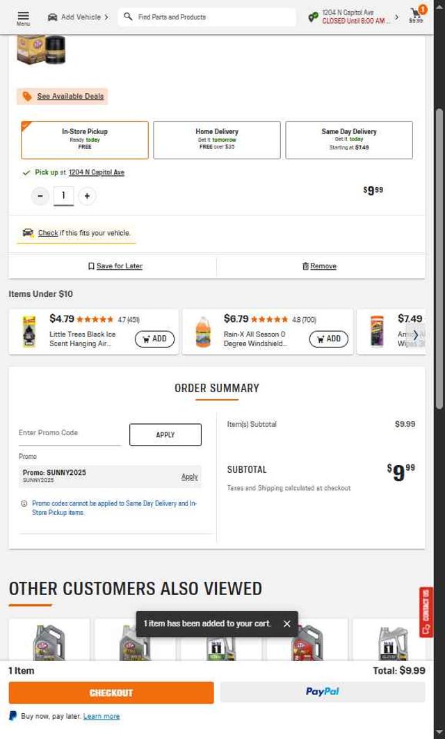 AutoZone Promo Codes (2 Verified) - $10 Off w/Code Oct 2025