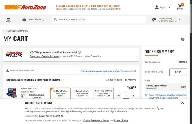 AutoZone Promo Codes (3 Verified) - 20% Off w/Code Aug 2025