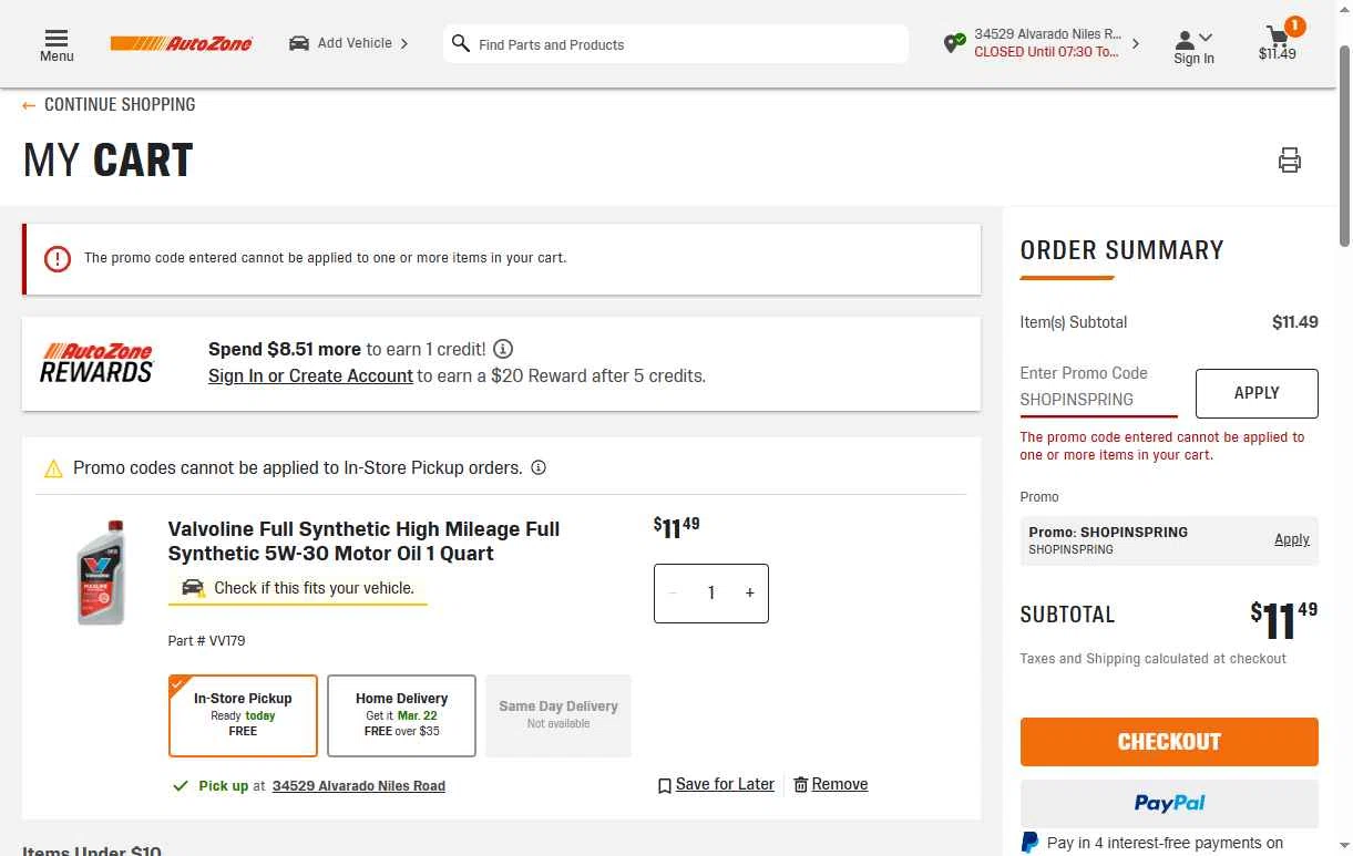 AutoZone Promo Codes - 20% Off (1 Verified) Apr 2026