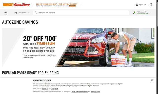 AutoZone Promo Codes (3 Verified) - 20% Off w/Code Aug 2025