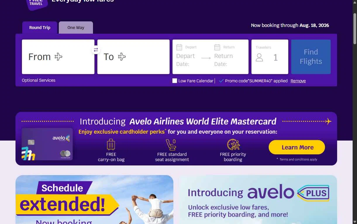 Avelo Airlines Promo Code - 45% Off (Verified) Feb 2026