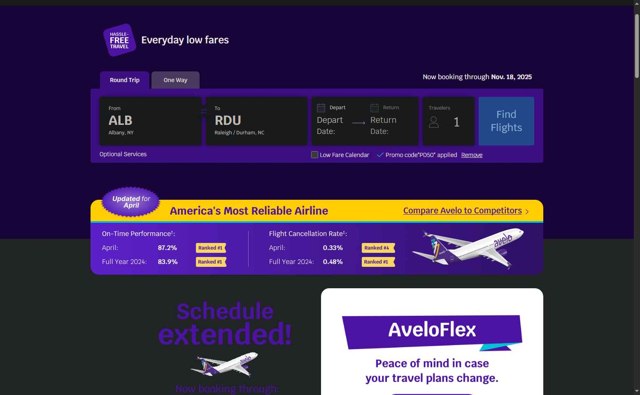 Avelo Airlines Promo Codes (9 Verified) - $20 Off May 2025