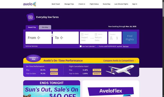 Avelo Airlines Promo Codes (9 Verified) - $100 Off Jul 2025