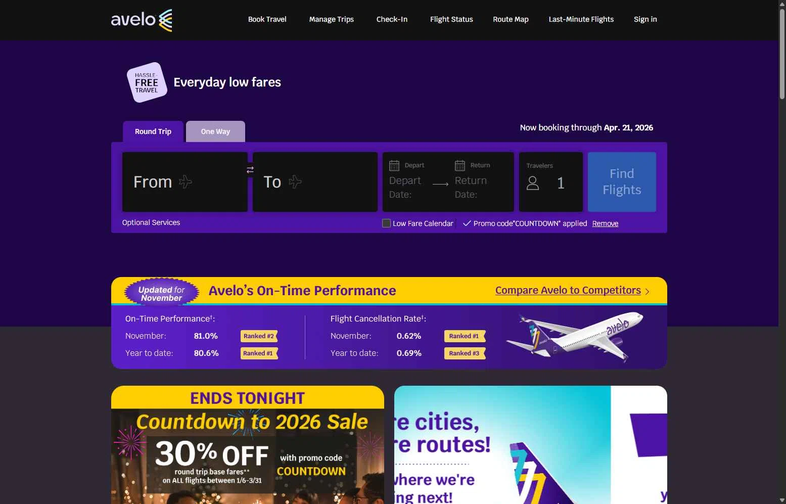 Avelo Airlines Promo Code - 40% Off (Verified) Jan 2026