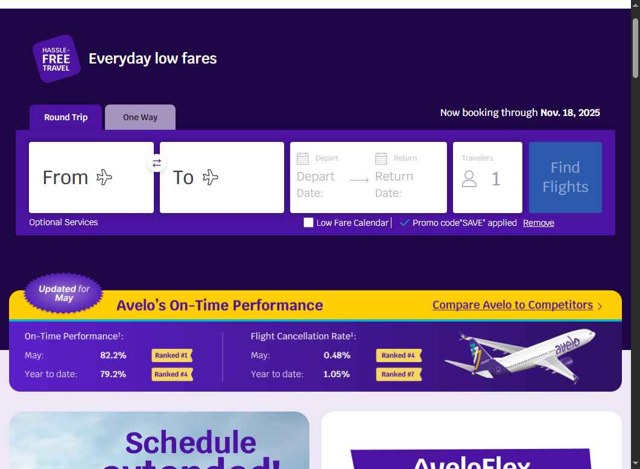 Avelo Airlines Promo Codes (9 Verified) - $100 Off Jul 2025