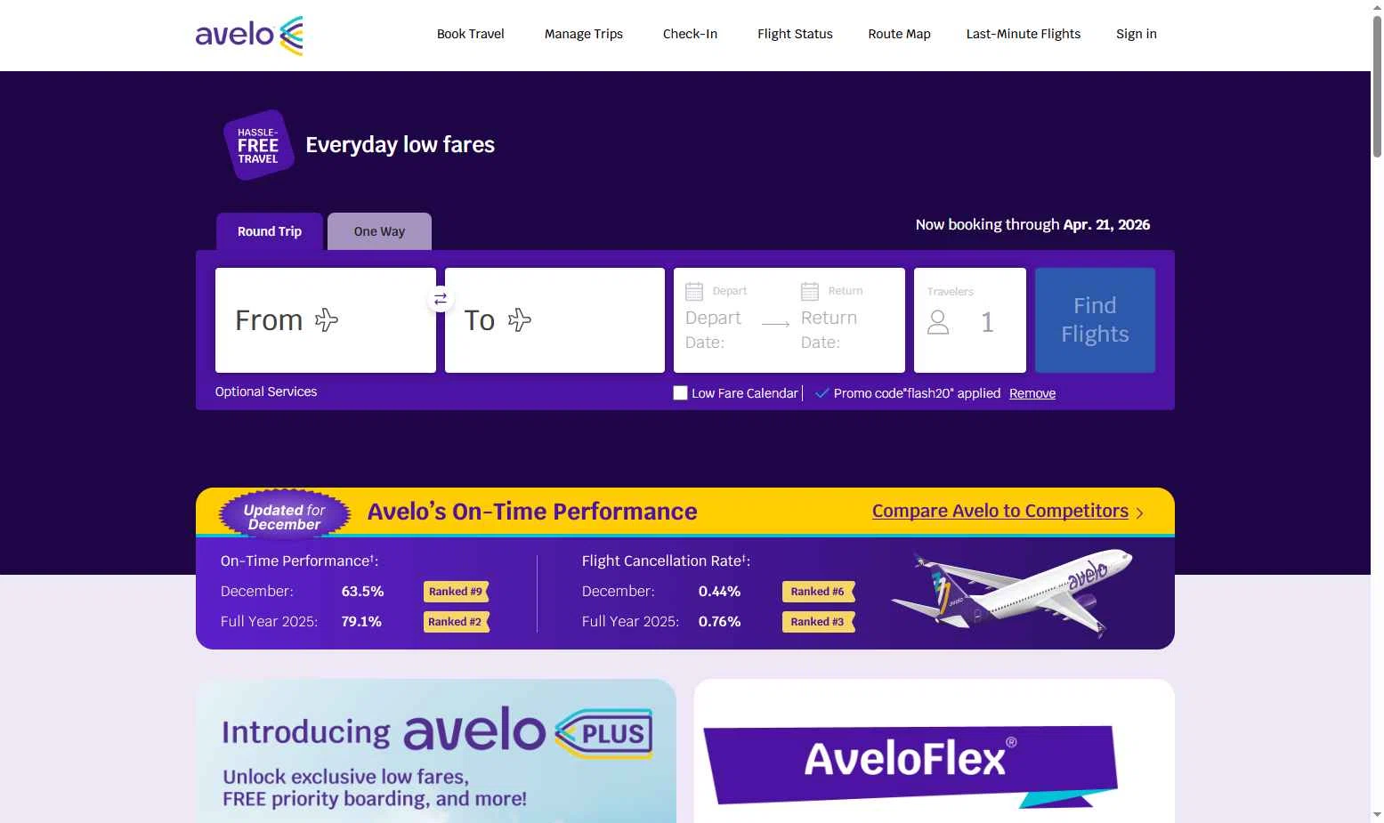 Avelo Airlines Promo Code - 40% Off (Verified) Jan 2026