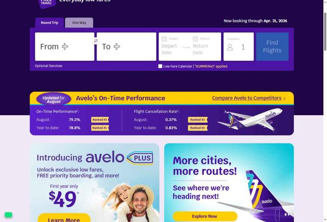 Avelo Airlines Promo Codes (23 Verified) - 40% Off Oct 2025