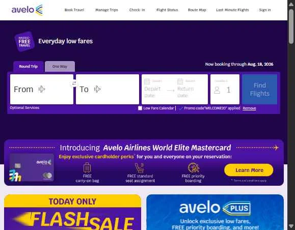 Avelo Airlines Promo Code - 45% Off (Verified) Feb 2026