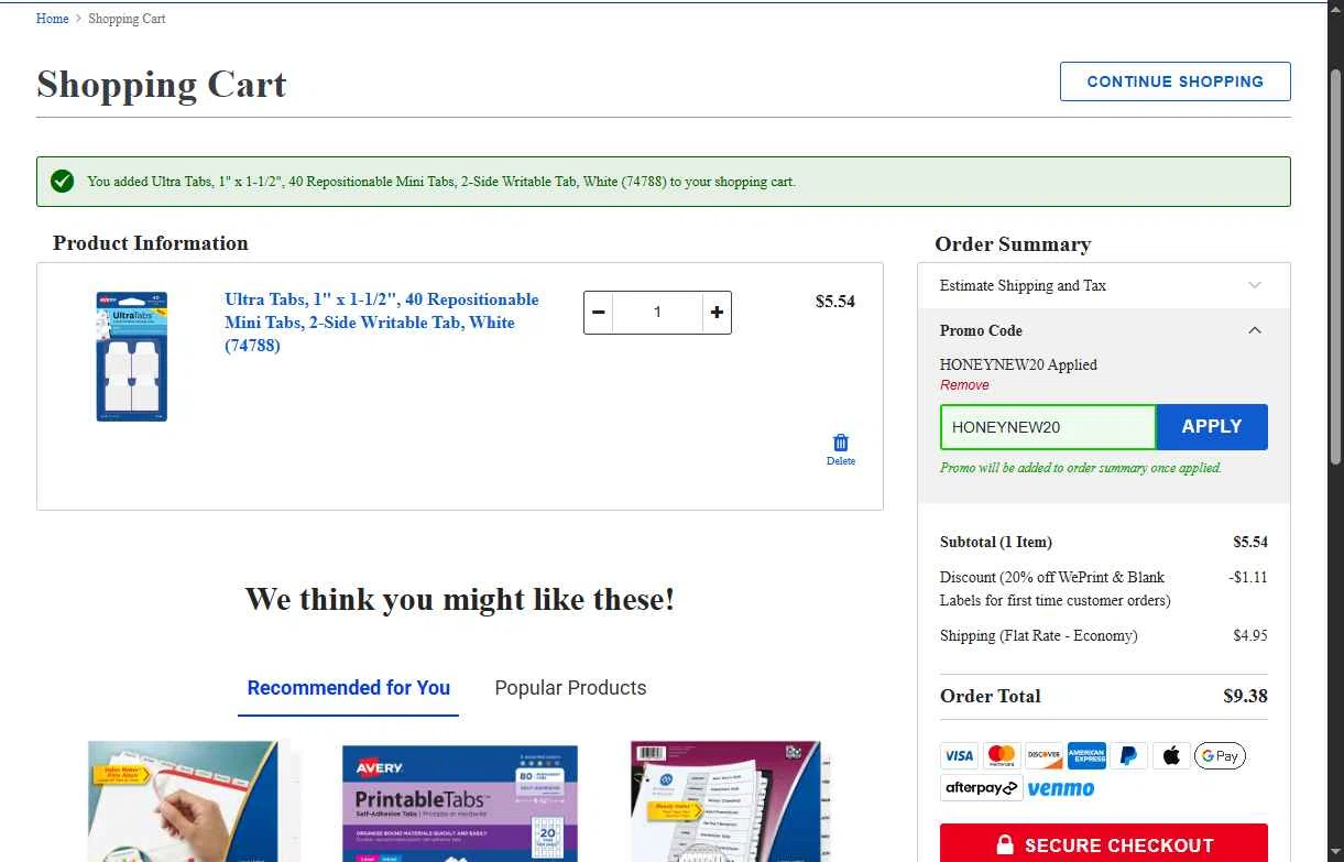 Avery Promo Codes - 20% Off (17 Verified) Dec 2025