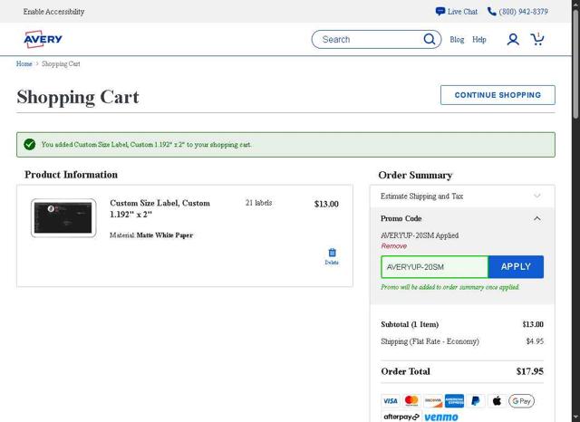 Avery Discount Codes - 20% Off (19 Verified) Sep 2025