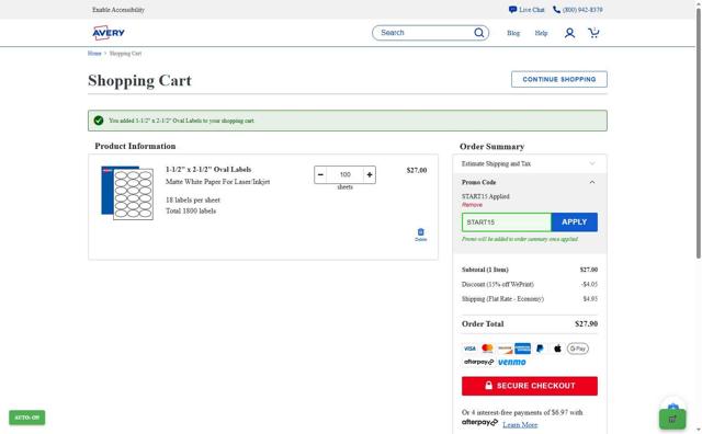 Avery Discount Codes - 20% Off (18 Verified) Oct 2025