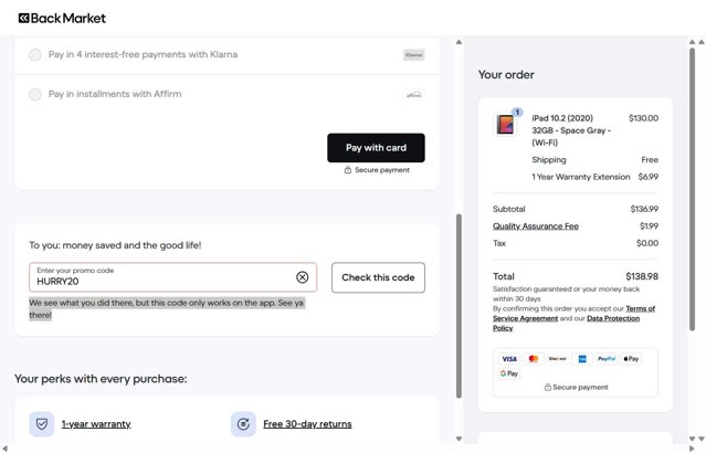Back Market Promo Codes (1 Verified) - $20 Off Jun 2025