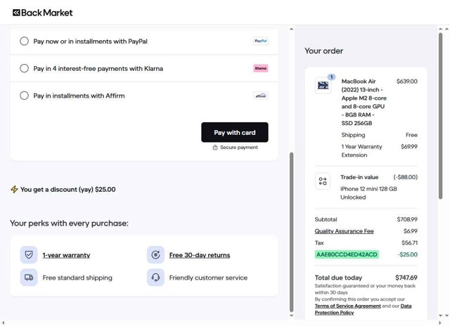 Back Market Promo Codes (1 Verified) - $25 Off May 2025