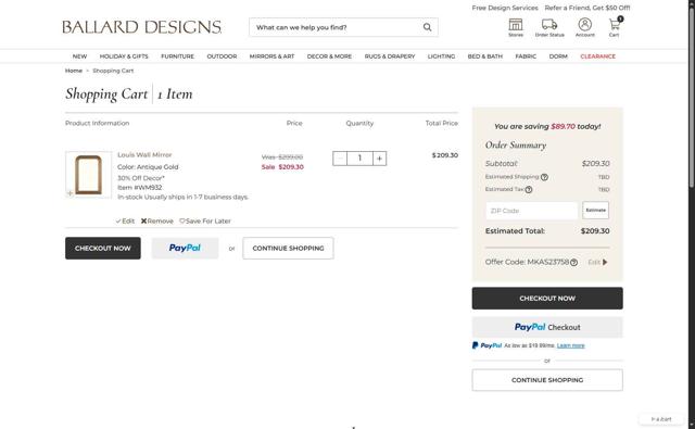 Ballard Designs Promo Codes - 30% Off Oct 2025