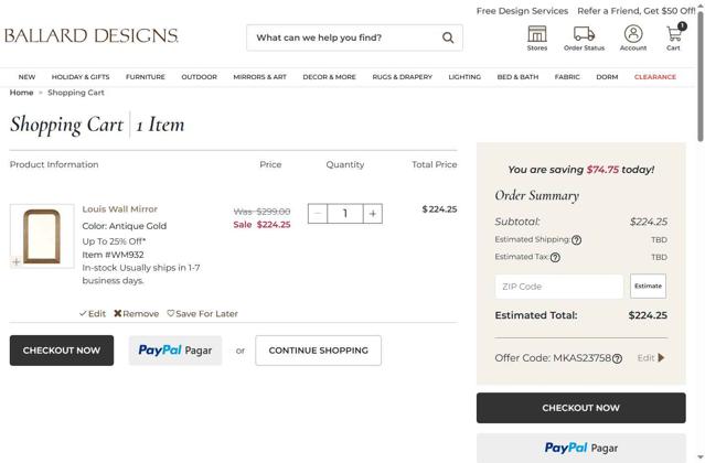 Ballard Designs Promo Codes - 30% Off Oct 2025