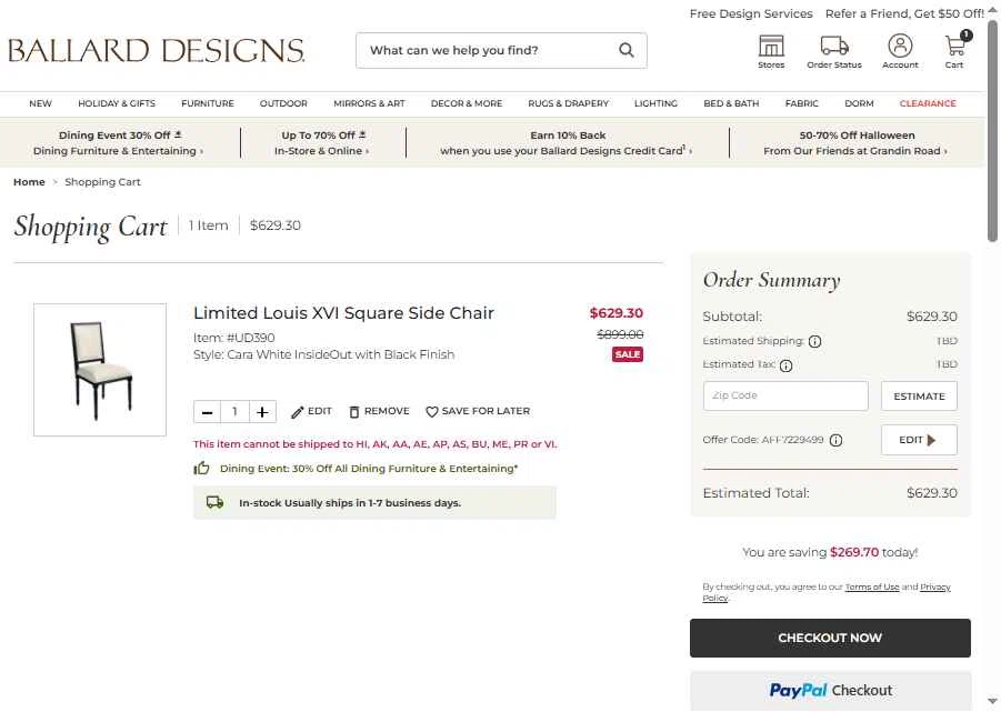 Ballard Designs Promo Codes - 25% Off Oct 2025