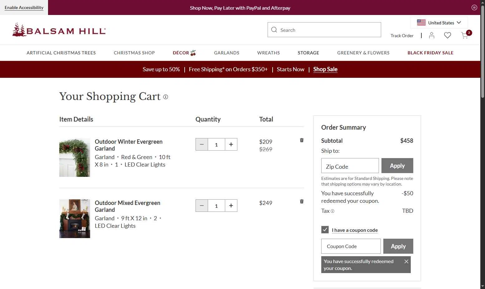 Balsam Hill Promo Codes - $50 Off (17 Verified) Dec 2025