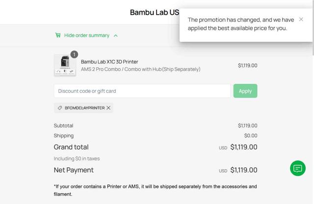Bambu Lab Promo Codes (2 Verified) - 20% Off w/Code Sep 2025
