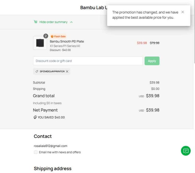 Bambu Lab Promo Codes (2 Verified) - $10 Off w/Code Jul 2025