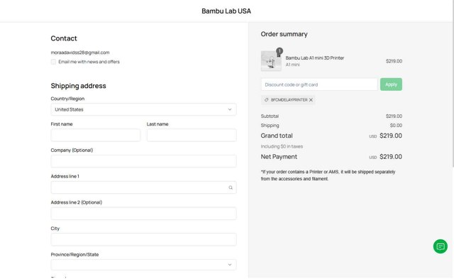 Bambu Lab Promo Codes (1 Verified) - 20% Off w/Code Jul 2025