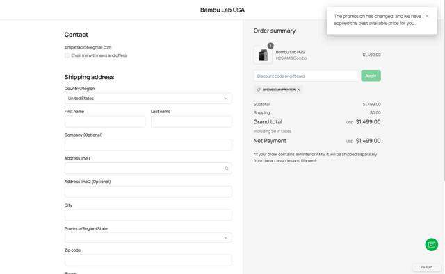 Bambu Lab Promo Codes (2 Verified) - 20% Off w/Code Oct 2025