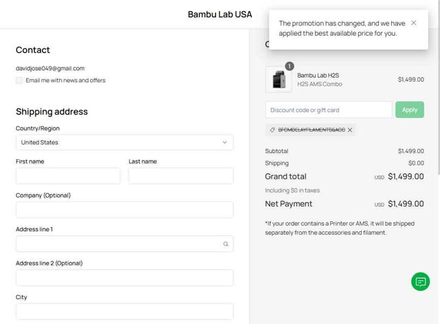Bambu Lab Promo Codes (2 Verified) - 20% Off w/Code Oct 2025