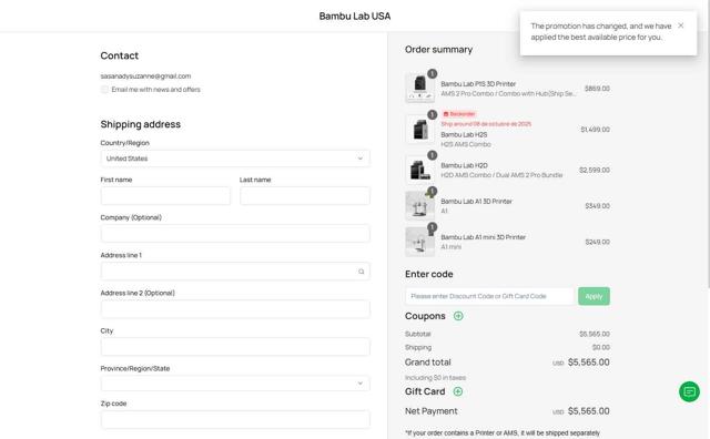Bambu Lab Promo Codes (1 Verified) - 30% Off w/Code Oct 2025