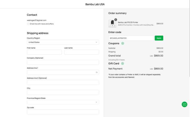 Bambu Lab Promo Codes (1 Verified) - 30% Off w/Code Oct 2025