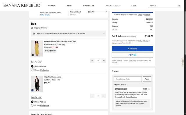 Banana Republic Promo Codes - 40% Off Sep 2025