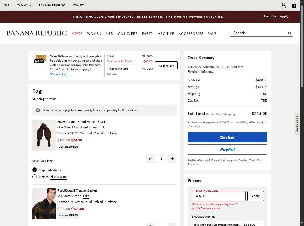 Banana Republic Promo Code - 40% Off (Verified) Dec 2025