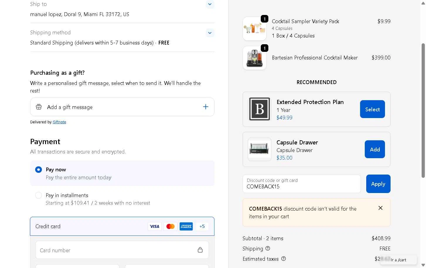 Bartesian Promo Codes - 15% Off (2 Verified) Jan 2026