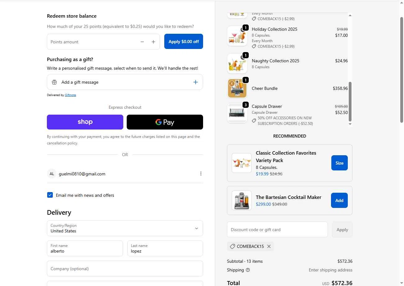 Bartesian Promo Codes - 15% Off (2 Verified) Dec 2025