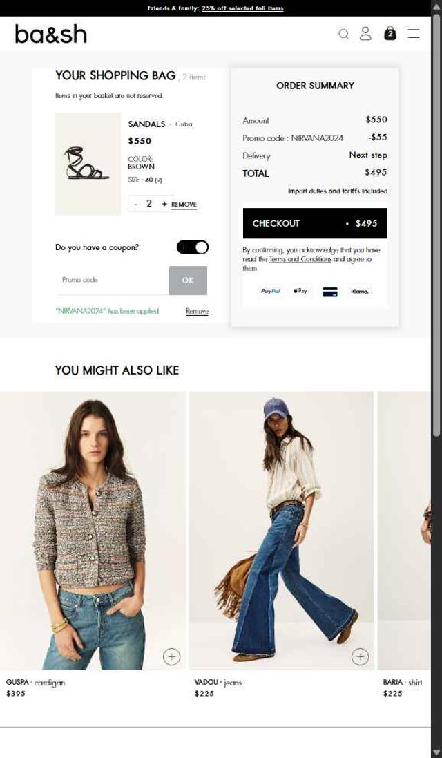 Ba&sh Discount Codes - 50% Off (6 Verified) Oct 2025