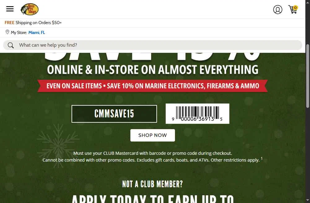 Bass Pro Shops Promo Code - 15% Off (1 Verified) Dec 2025