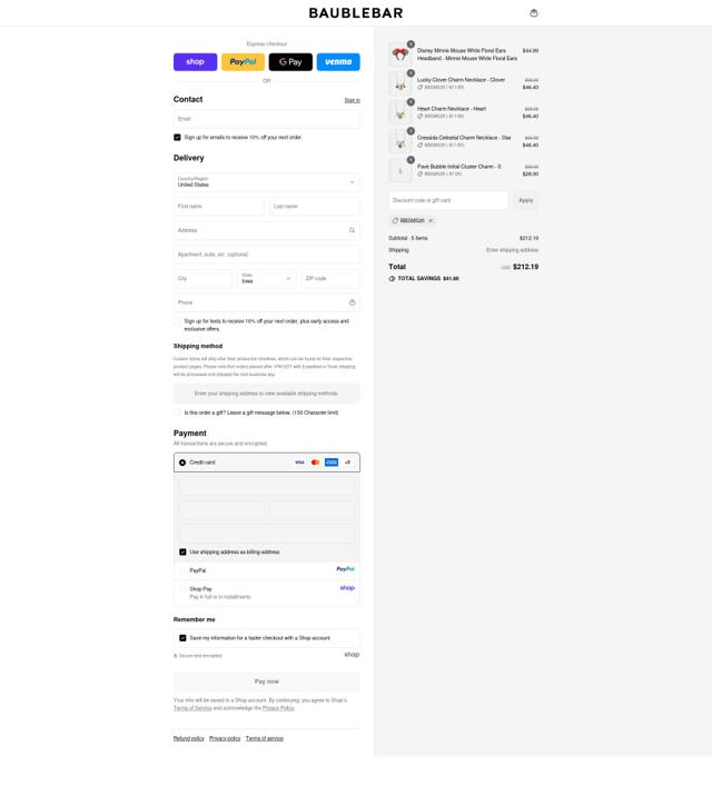 BaubleBar Promo Codes - $20 Off (2 Verified) Oct 2025